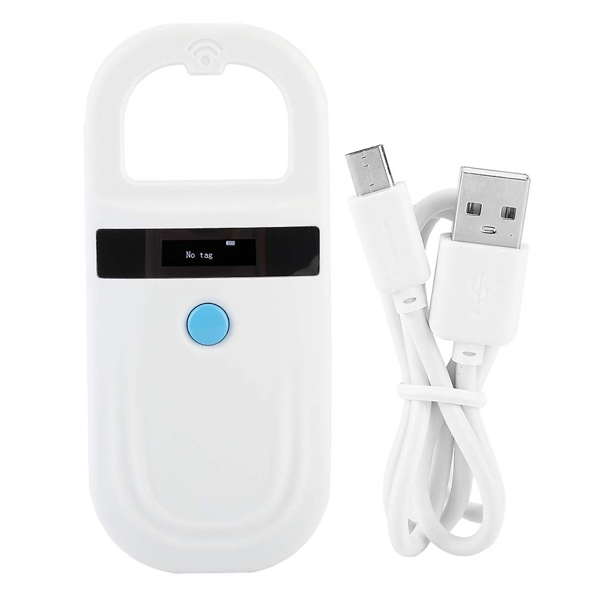 Luroze Pet Microchip Scanner, USB Rechargeable FDX B EMID Microchip Reader Scanner High Brightness