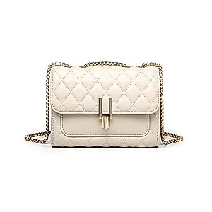 YXBQueen Women's Crossbody Handbags white Purses and Handbags Quilted Chain Purse Small Satchel Handbags