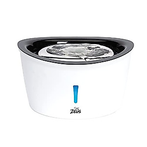 Zeus Cascade Dog Drinking Fountain with Stainless Steel Top