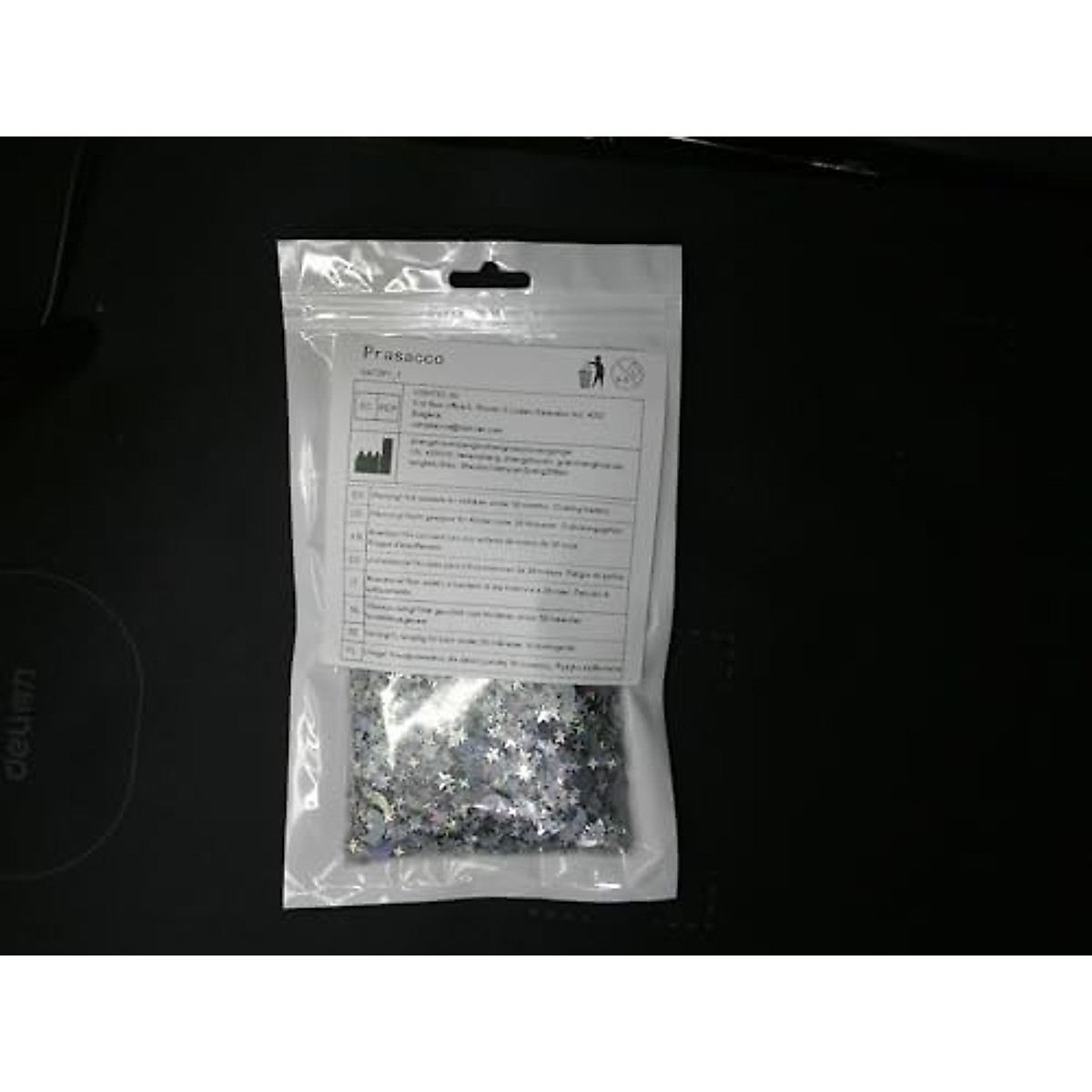 Prasacco 60g Glitter Star and Moon Table Confetti, Stars Moon Confetti Laser Sequins for Party Decoration Metallic Glitter Foil Confetti Sequin Star Moon Scatter for Birthday Wedding Party DIY