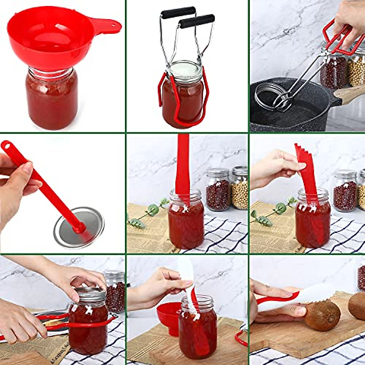 Canning Kit, Canning Supplies Kit, 7-Piece Professional Canning Set, Canning Kits Complete And Multifunctional, Canning Supplies Dishwasher Safe, Canning Tools BPA free