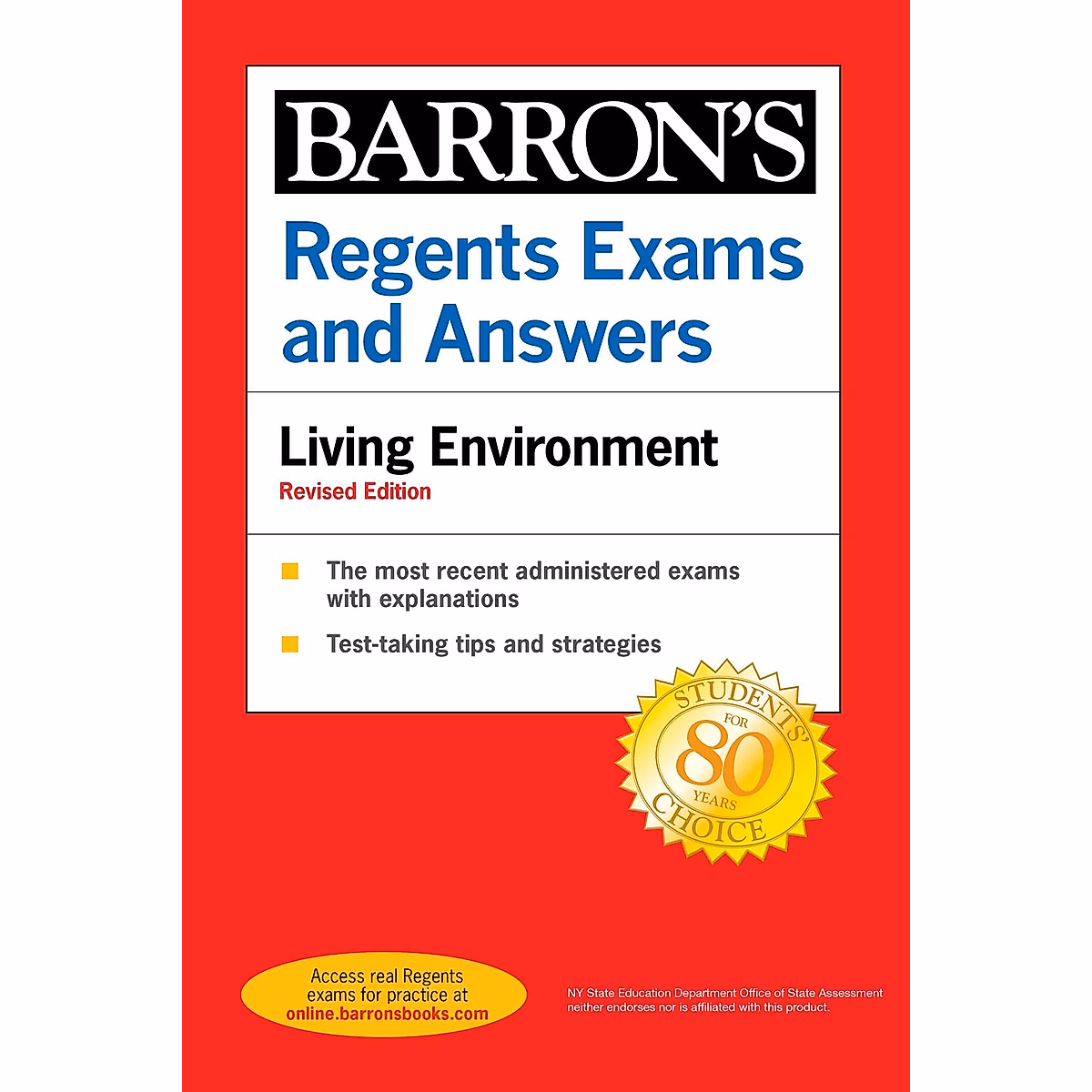 Regents Exams and Answers: Living Environment Revised Edition (Barron's New York Regents)