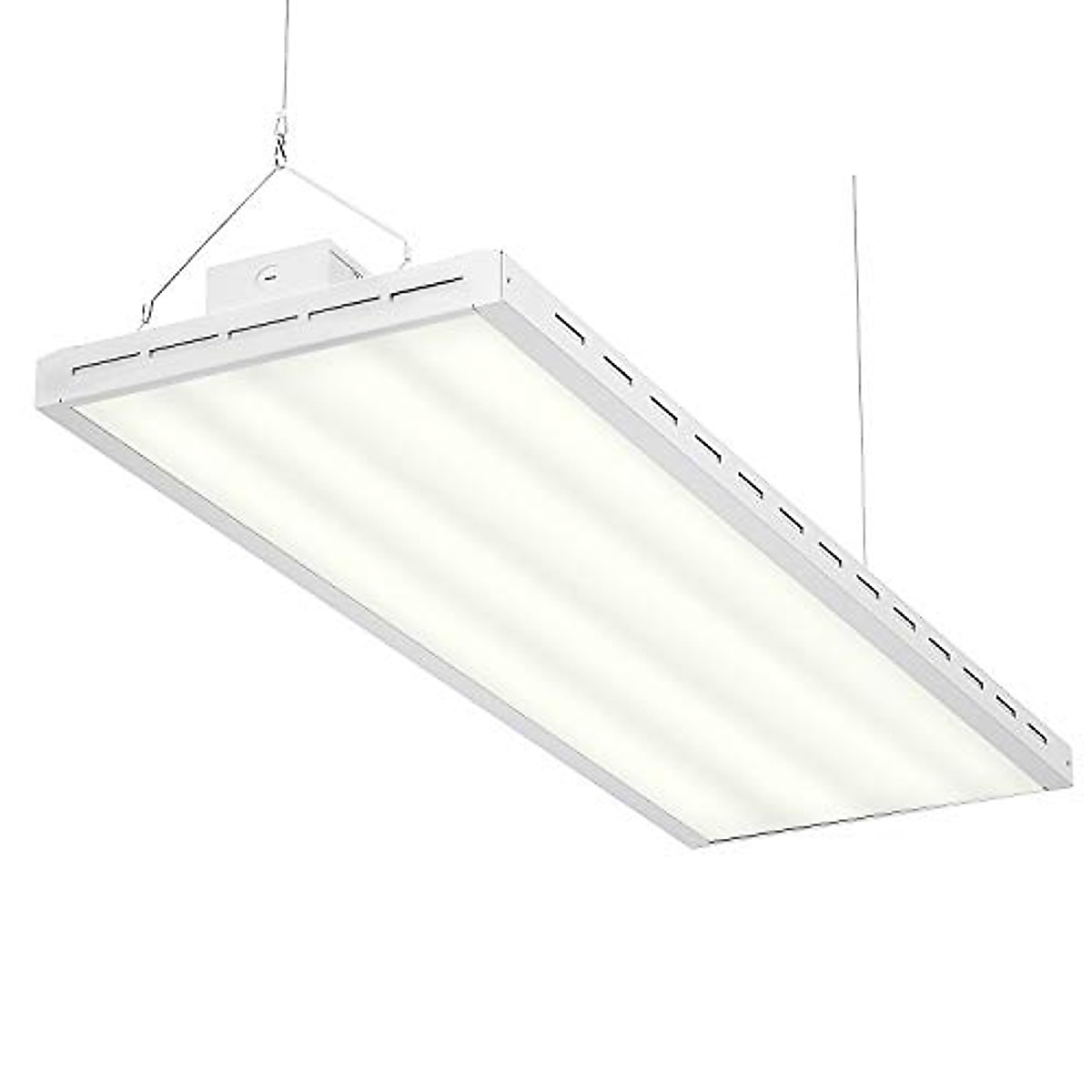 FAITHSAIL 4FT Linear LED High Bay Shop Light, 220W, 26500LM, 5000K, Industrial LED Warehouse Lighting, 4 Foot Indoor Aisle Area Workshop Garage Highbay LED Lights, 4 Lamp Fluorescent Equivalent