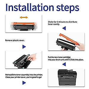 URAN ETECHWORK Compatible TN760 TN760 TN 760 Toner Cartridge Replacement for Brother MFCL2750DWXL DCPL2550DW Black,1Pack