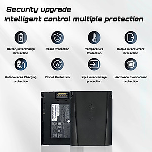 EXCEPOWER BT-000314 Replacement Battery for Zebra TC51 TC52 TC56 TC57 TC510 TC510K TC52X TC520L TC51HC TC57HO TC510K Handheld Barcode Scanner BTRY-TC51-44MA1-01 BTRY-TC51-4A1-01 1PAZU2P-A6 (Black)