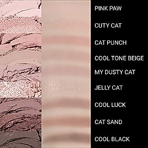 ETUDE Play Color Eyes | 9 Color Eyeshadow Palette With Soft & Pure Contour Shades (Dusty Cat)