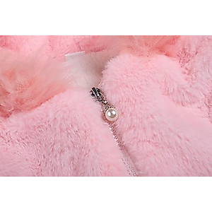 MINKIDFASHION Baby Girls Winter Autumn Warm Jacket Coat (5T, Pink)