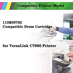 RIUT Compatible 113R00782 BK/C/Y/M Drum Unit for Xerox VersaLink C7000 Printer Photo Conductor Unit (80,000Pages) 4Pcs