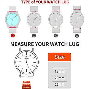 iCover Watch Band 18mm 20mm 22mm quick release Replacement bands Compatible for Smart watch or traditional watch, Universal Stainless steel Metal Mesh Watch strap for Men Women (20mm, Rose Gold)