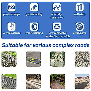 Eazy2hD 13 Inch Wheelbarrow Tire 2 Pack Wheel Replacement Air Filled Fits Tires Size of 4.00"x 6" (3.50/2.50-8") 5/8" Bearings for Wheel Barrel Yard Cart Garden