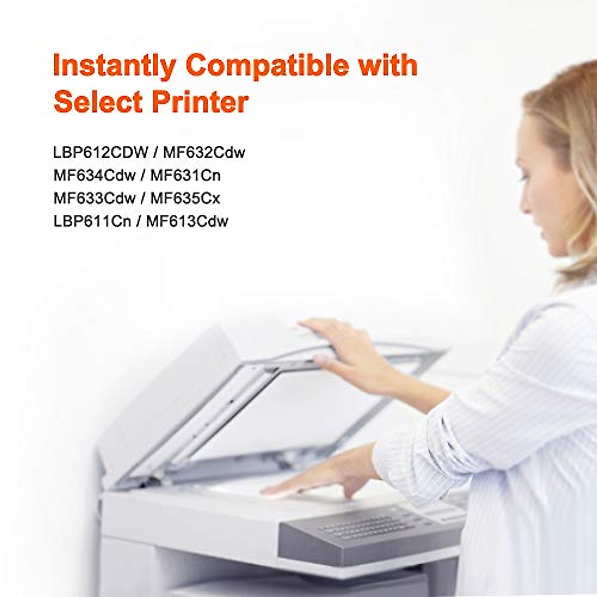 045 045H MF634cdw Toner - ejet Compatible 045H Toner Replacement for Canon 045 Toner Cartridge CRG-045H for Canon MF634Cdw MF632Cdw LBP612Cdw MF635CX Printer(1 Black,1 Cyan,1 Magenta,1 Yellow,4-Pack)