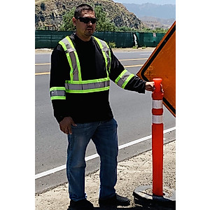 California Tools Black High Visibility Safety Shirt/Class 3 - Level 2 (XL)