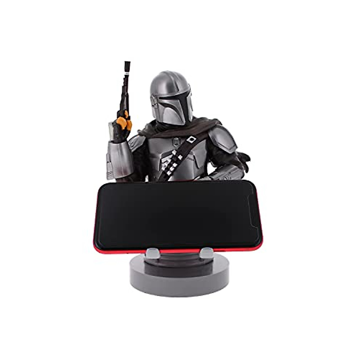 Exquisite Gaming: Star Wars: The Mandalarian - Original Mobile Phone & Gaming Controller Holder, Device Stand, Cable Guys, Licensed Figure