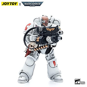 JOYTOY Warhammer 40k Mecha 1/18 Action Figures Joy Toy Model Toys-White Scars Assault lntercessor Brother Batjargal