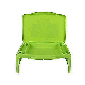 CoCoMelon Kids Lap Desk with Storage - Folding Lid and Collapsible Design - Portable for Travel or use in Bed at Home - Great for Writing, Reading or Other School Activities