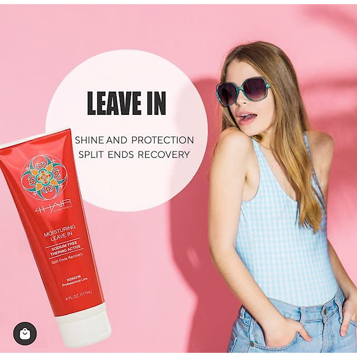 4Hair Moisturizing Thermo Active Leave in Conditioner 4 fl. oz.