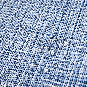 MIULEE Outdoor Waterproof Throw Pillow Covers Decorative Farmhouse Water Resistant Cushion Covers for Tent Patio Garden Couch Sofa Pack of 2, 16x16 Inch Light Blue