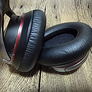 MDR-10R Replacement Ear Pads Earpads Ear Cushions Cover for Sony MDR-10RBT MDR-10RNC MDR-10R Headphones (Black)