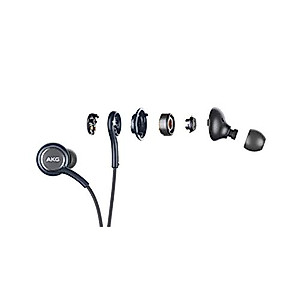 Samsung Stereo Headphones with Microphone for Galaxy S8, S9, S8 Plus, S9 Plus, Note 8 and Note 9 - Bulk Packaging - Titanium Grey
