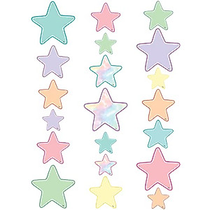 Teacher Created Resources Pastel Pop Stars Accents - Assorted Sizes