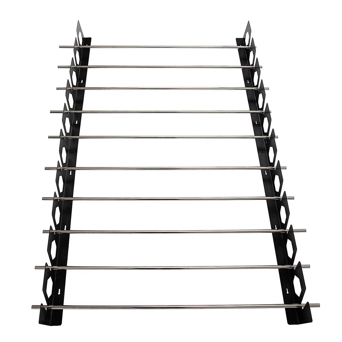 DIYTUNINGS 10 Roll Black Wall Mount Storage System Rack for Car Vinyl & Tint- Large Sign & Banner Material Holder,Organizer Fabric Spool Convenient Craft Stand