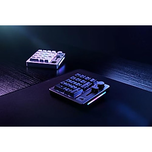 Glorious GMMK Macro Pad - Black Mechanical Numpad - 10 Key USB Keypad - Hotswap, Programmable Volume Knob, RGB Backlit, Wired & Wireless Bluetooth- Gaming Keyboard Number Pad