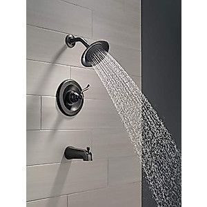 Delta Faucet Windemere Single-Function Tub and Shower Trim Kit with Single-Spray Shower Head, Oil Rubbed Bronze BT14496-OB (Valve Not Included)