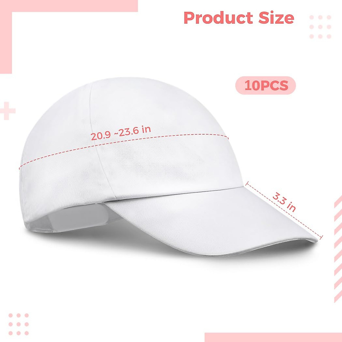 B bangcool DIY Kids Baseball Caps Hats - White DIY Creative Painting Polyester Sun Hat Sports Cap for Kids
