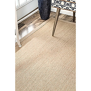 nuLOOM Orsay Casual Sisal Area Rug, 4' x 6', Beige