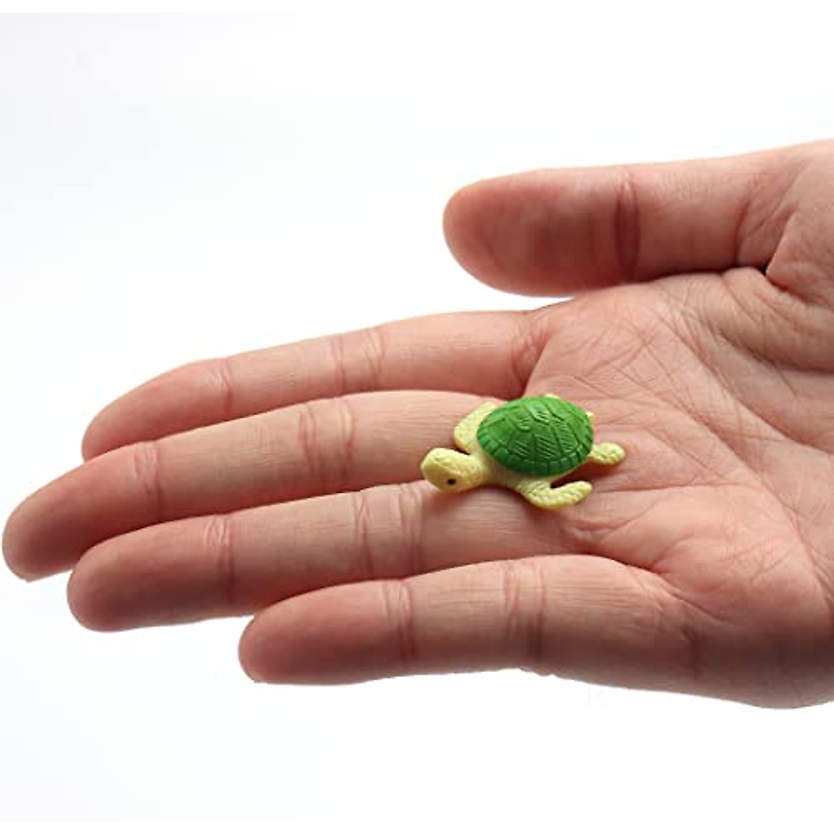 20 Pcs Resin Mini Green Turtles Miniature Turtle Statue Miniature Figurines Fairy Garden Accessories Cake Toppers Decoration Set for Succulent Planter Moss Landscape DIY Terrarium Home Décor