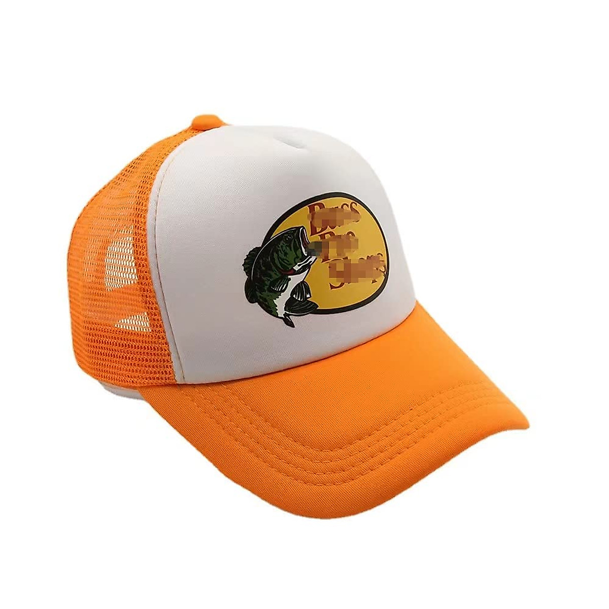 CUMIO Hats for Men and Women Mesh Baseball Cap, One Size Fits All, Fishing Sport Hat, Orange 7-7 5/8