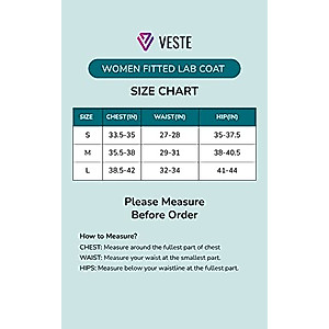 Veste Destiny Colored Women Lab Coat - 5 Pockets 38" Long Laboratory Coat - Female Medical & Science Labcoats 12 Colors in S,M,L with Adjustable Sleeve (Dark Green, Medium)