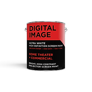 Projector Screen Paint - High Definition, 4K/8K, Ultra White - Gallon