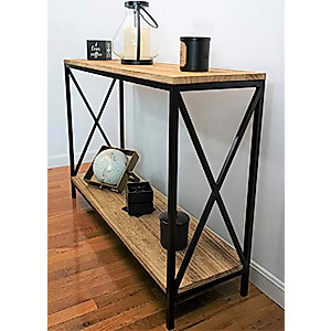 Premium Home Farmhouse Console Table – Sofa Table, Behind Couch Table, Entry way Table Decor, Rustic Wood Console Table, Foyer tables for entryway, Modern Decorative Wood Furniture Narrow Long Hallway