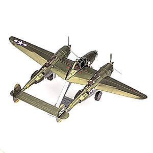 Metal Earth Premium Series P-38 Lightning 3D Metal Model Kit Fascinations