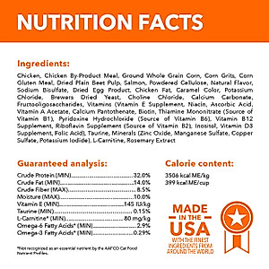 IAMS Proactive Health Adult Hairball Care Dry Cat Food with Chicken and Salmon, 16 lb. Bag