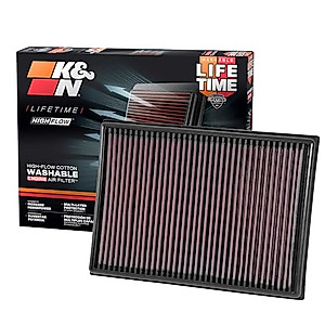 K&N Engine Air Filter: Increase Power & Towing, Washable, Premium, Replacement Air Filter: Compatible with 2010-2019 Toyota/Lexus SUV V6/V8 (4runner, GX460, Land Cruiser, FJ Cruiser, Prado), 33-2438