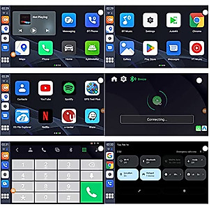 Binize Android 12 Multimedia Video Box Support Wireless Carplay&Android Auto, Carplay AI Box Carplay Streaming Support YouTube,Netflix