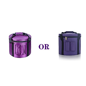 KVKA 8 Inch Purple B Note Crystal Singing Bowl Crown Chakra With Carrying Case,Suede Striker,Singing Bowl for Meditation, Yoga, Spiritual Healing and Body Healing