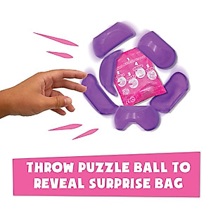 Plush Crush - Series 3 - Puzzle Ball (3-Pack), Surprise Collectible Character Bouncy Ball Plush Toy, Blind Bag by Scentco