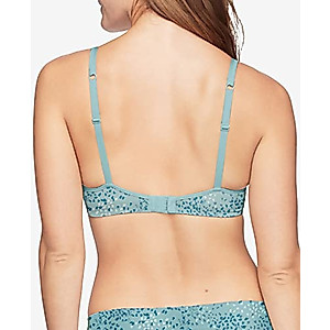 Warner's Women's Elements of Bliss Support and Comfort Wireless Lift T-Shirt Bra 1298, Canal Blue Petals, 36A