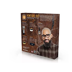 Beard Guyz Venture 5pc Beard Grooming Set with Boar Bristle Beard Brush