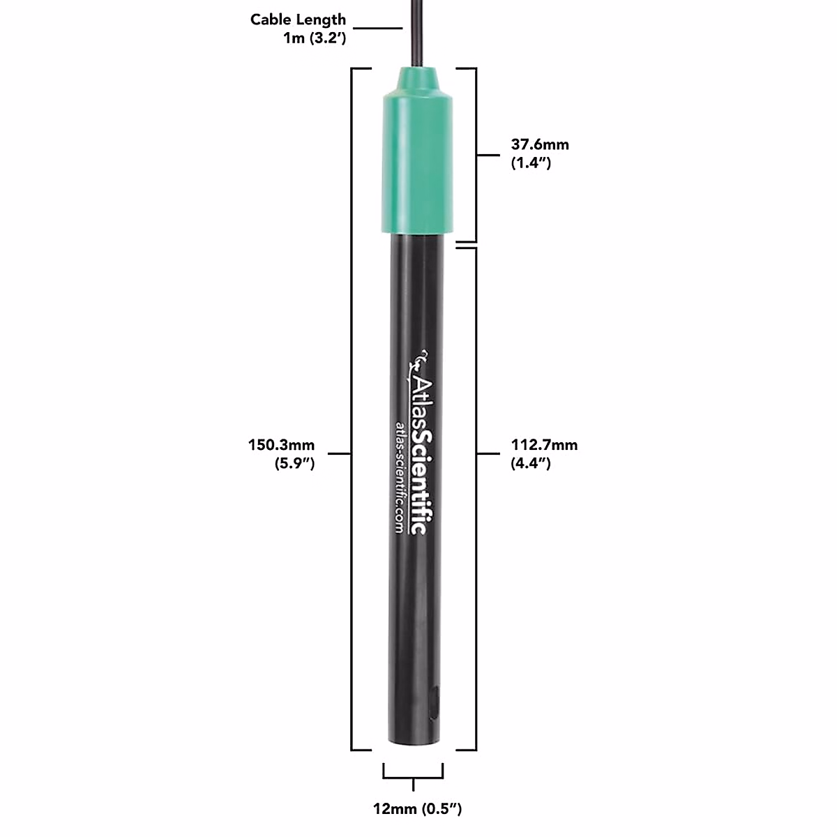 Atlas Scientific Conductivity Probe K 1.0 5 − 200,000 μS/cm
