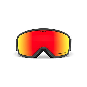 Giro Ringo Ski Goggles - Snowboard Goggles for Men, Women & Youth - Grey Wordmark Strap with VIVID Ember Lens