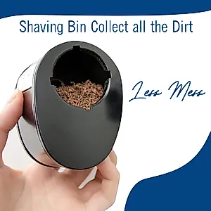 Pencil Sharpener Manual, Desktop Manual Pencil Sharpener - Desktop and Wall Mount Pencil Sharpeners Heavy Duty, Silver 8 Sizes Holes