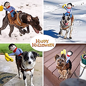 Dog Costume Pet Costume Pet Suit Cowboy Rider Style (Medium)
