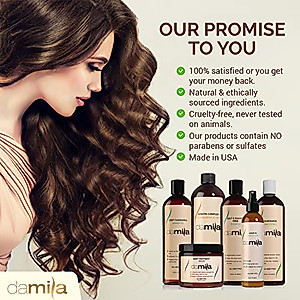 damila Keratin Leave In Conditioner Spray for Fine, Dry, Damaged and Curly Hair - Detangles and Protects Against Heat - Sulfate and Paraben Free (8.12 Fl Oz (Pack of 1))