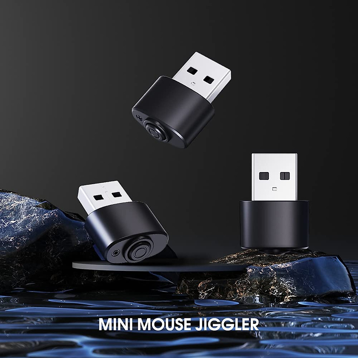 LIZZOT Mini Mouse Jiggler USB,Undetectable Mouse Mover Automatic Computer Mouse Mover Jiggler,Keeps Computer Awake