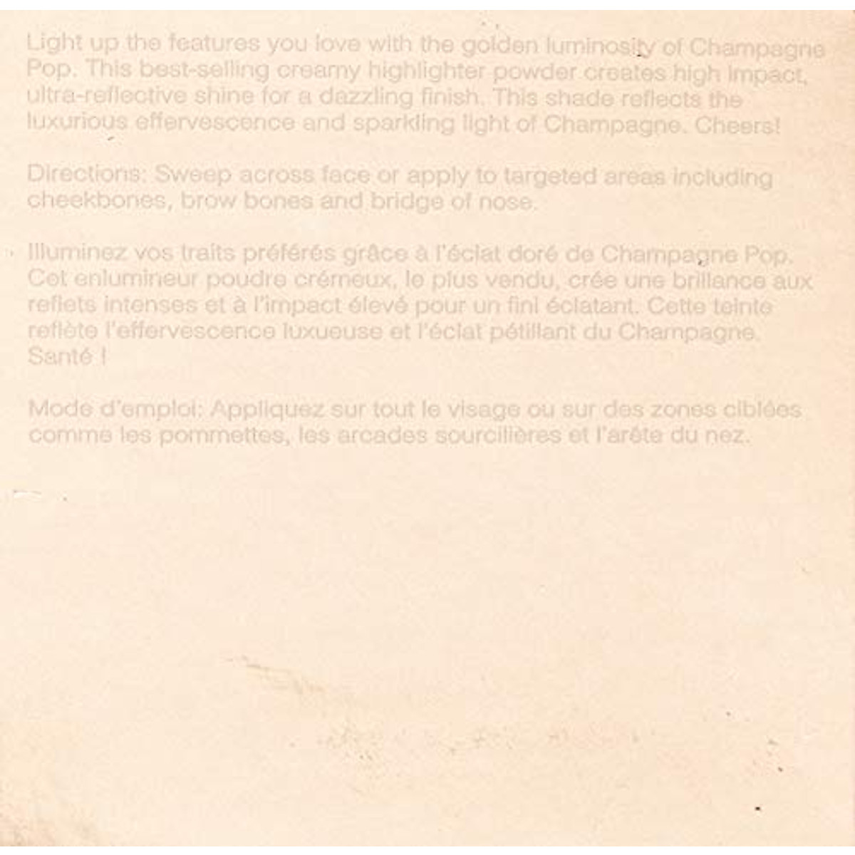 BECCA Shimmering Skin Perfector Pressed Highlighter, Champagne Pop for Women, Soft Gold with Peachy-Pink Pearl, 0.28 Oz