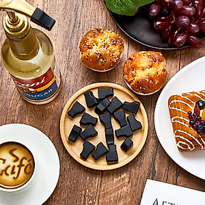 Zhehao 20 Pcs Coffee Syrup Pump Tip Cap Covers Pourer Cap Syrup Covers Black Rubber Caps Fits for Syrup Pump, Pour Dispenser, Oil Liquor Bottle, Keep Syrup Sugar Condiments Olive Clean Preserved